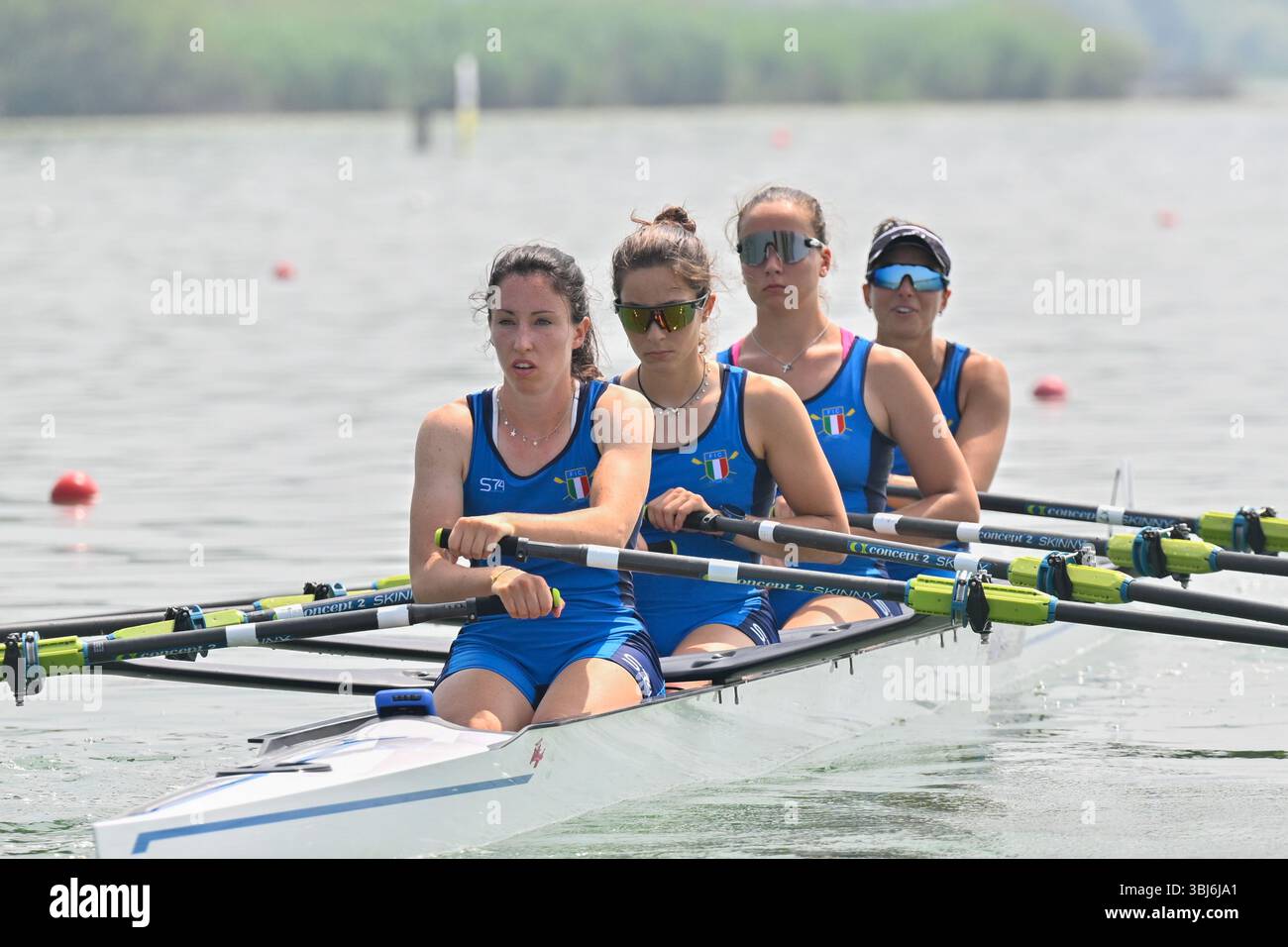 Varese, Italy. 13th June, 2025. Women's Quadruple Sculls Stefania ...