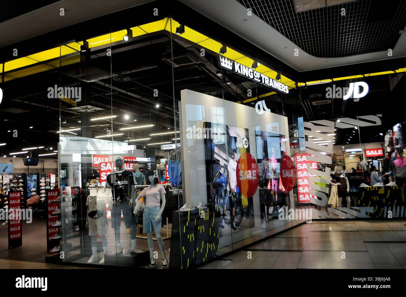 Copenhagen/ Denmark/13 june 2025/ sale at JD sports store in danish ...