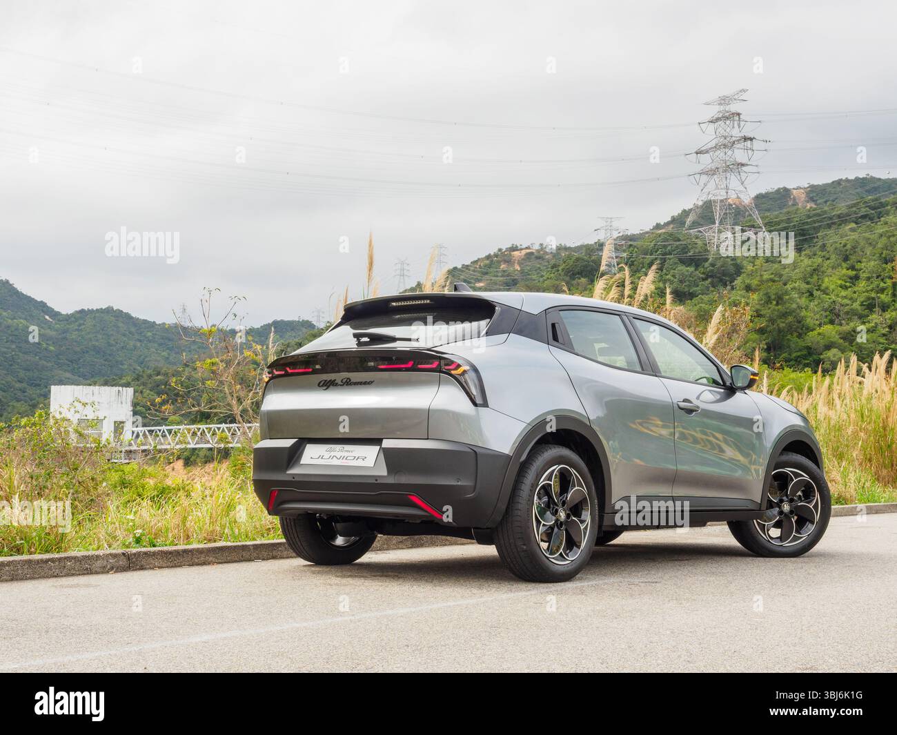 Hong Kong, China April 1 , 2025 : Alfa Romeo Junior EV SUV Test Drive ...