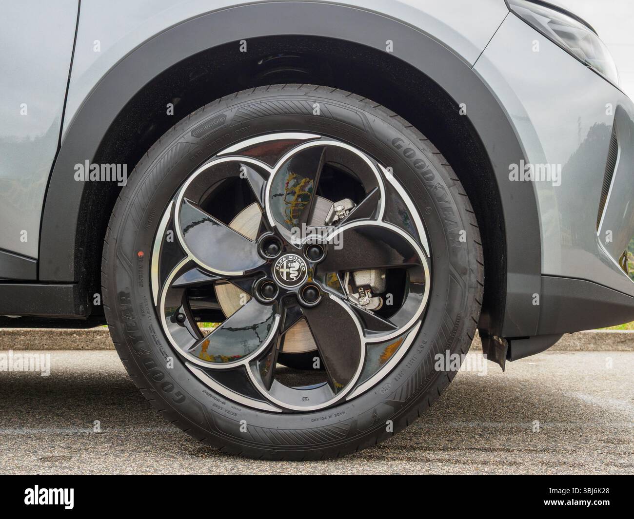 Hong Kong, China April 1 , 2025 : Alfa Romeo Junior EV SUV Wheel April ...