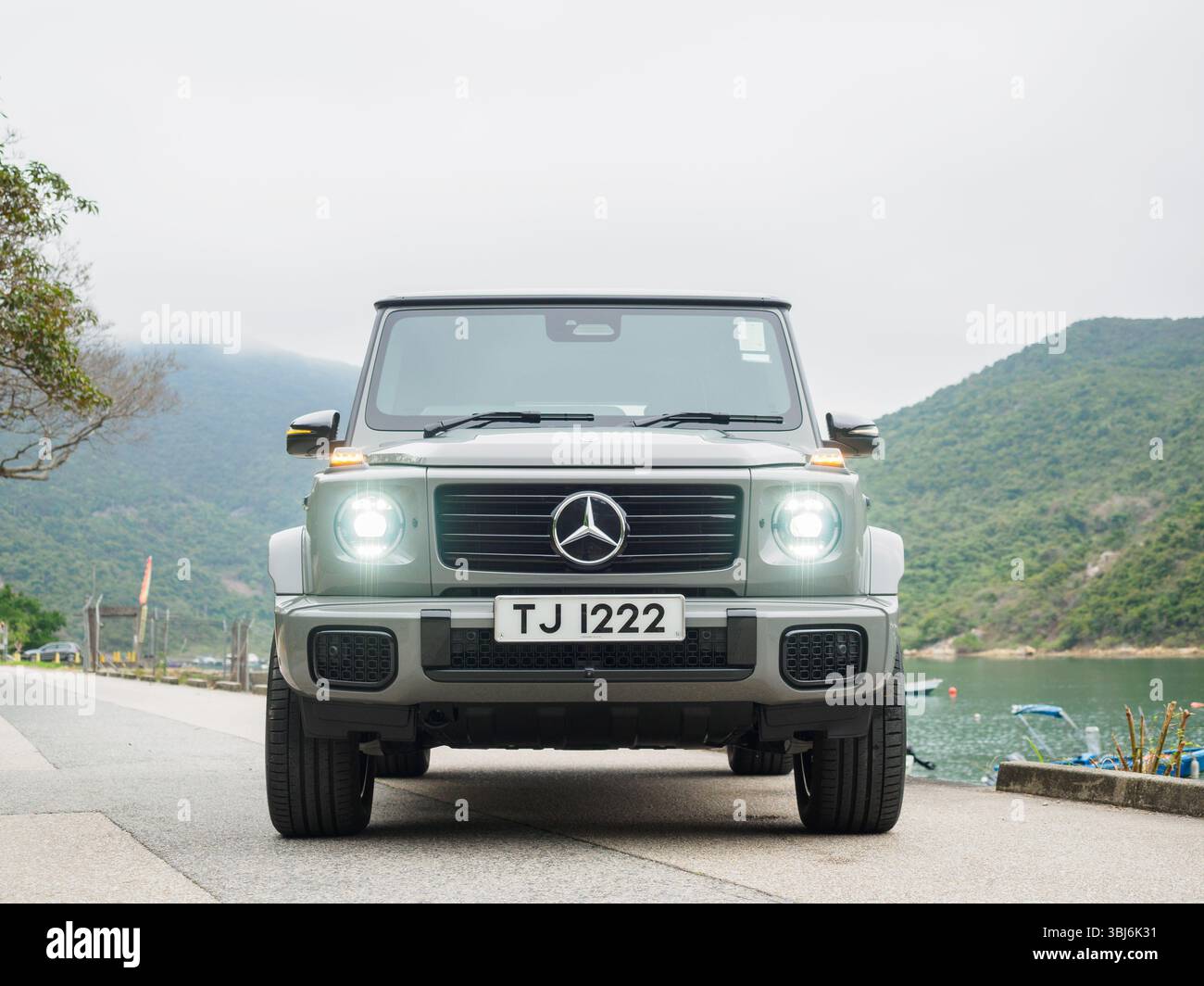 Hong Kong, China April 11 , 2025 : Mercedes-Benz G580e SUV April 11 ...