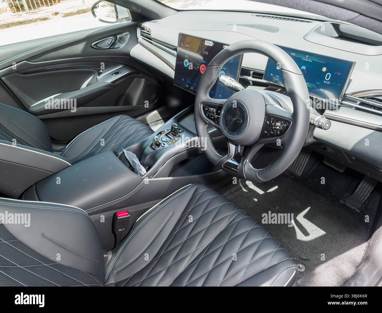 Hong Kong, China May 8 , 2025 : BYD SEAL EV SALOON Interior May 8, 2025 ...