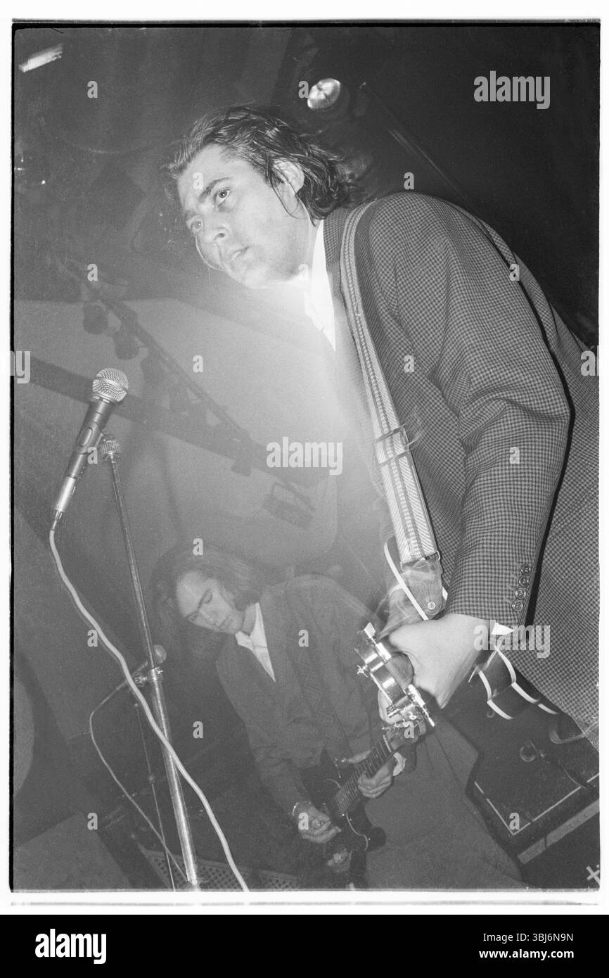 TINDERSTICKS, EARLY TOUR, 1994: Singer Stuart Staples of The Tindersticks at an early gig at ...