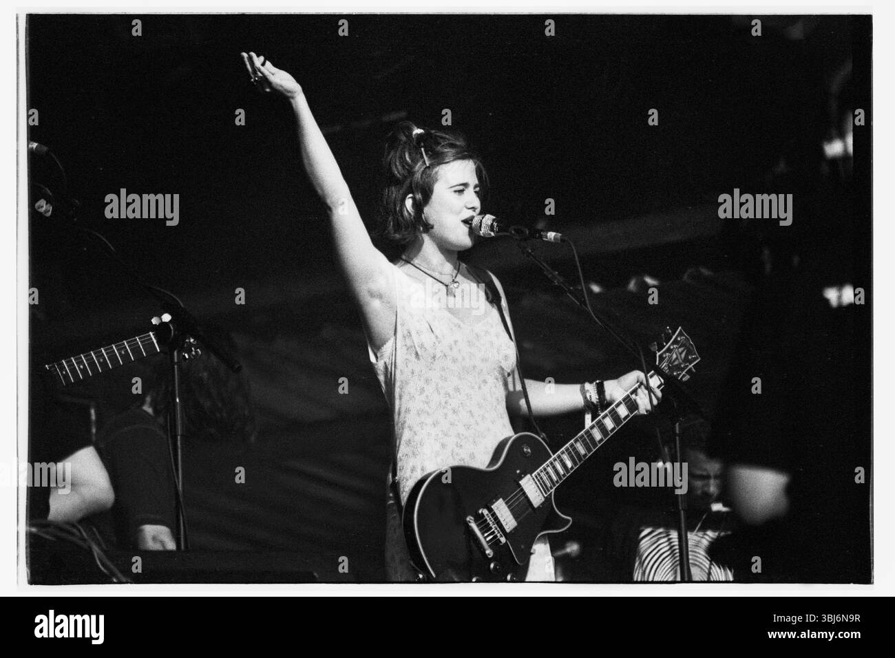 LOUISE POST, VERUCA SALT, GLASTONBURY FESTIVAL, 1995: Singer and ...