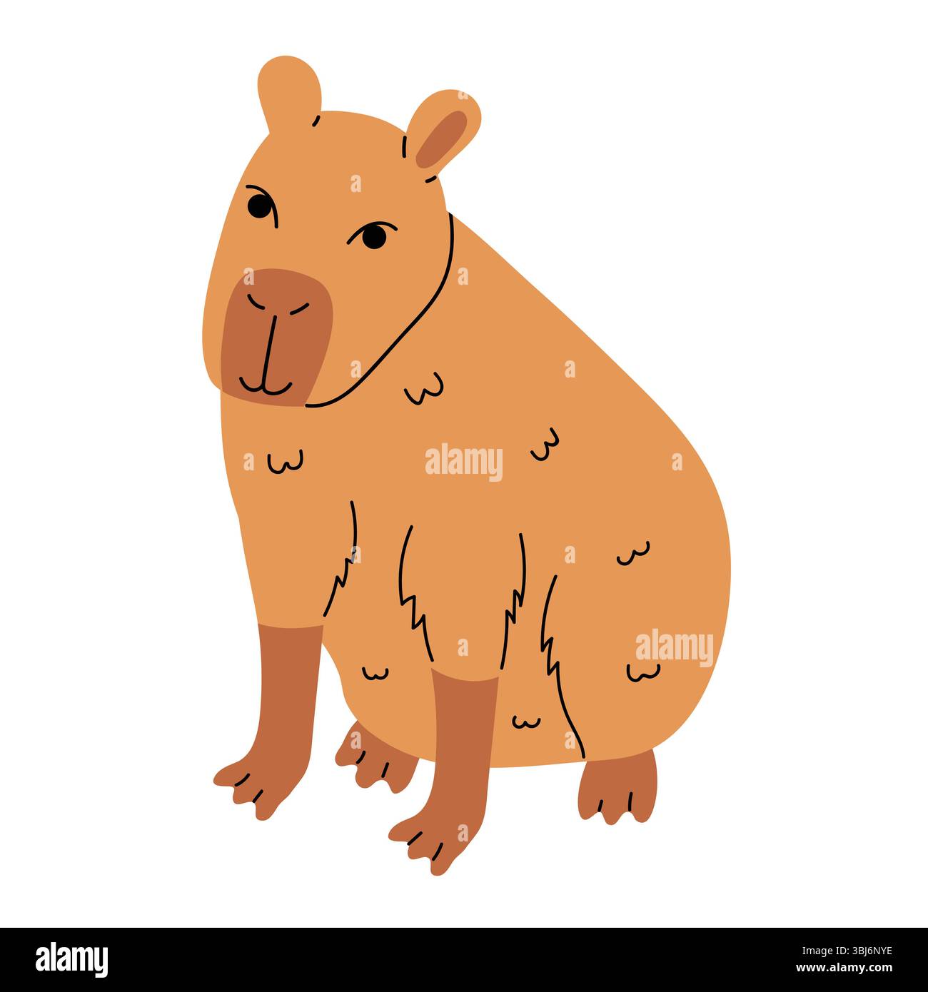 Cartoon capybara hi-res stock photography and images - Alamy