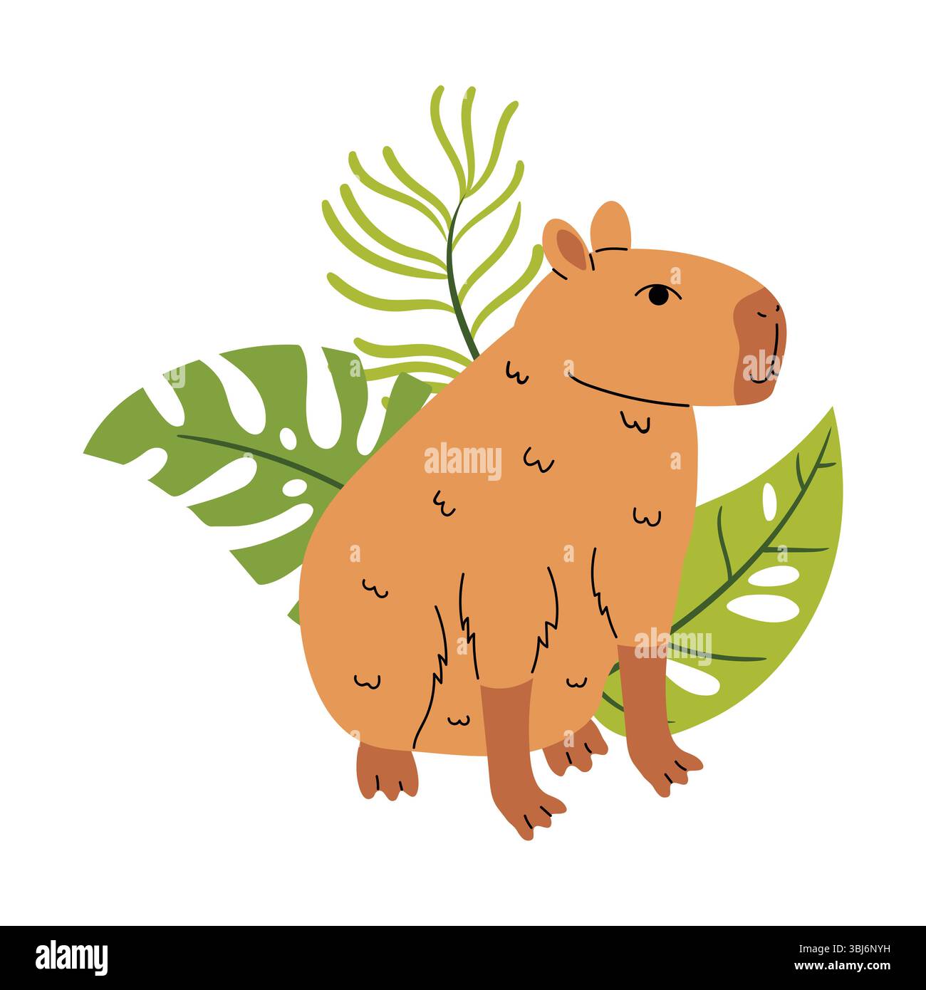 Tropical jungle decor Stock Vector Images - Alamy