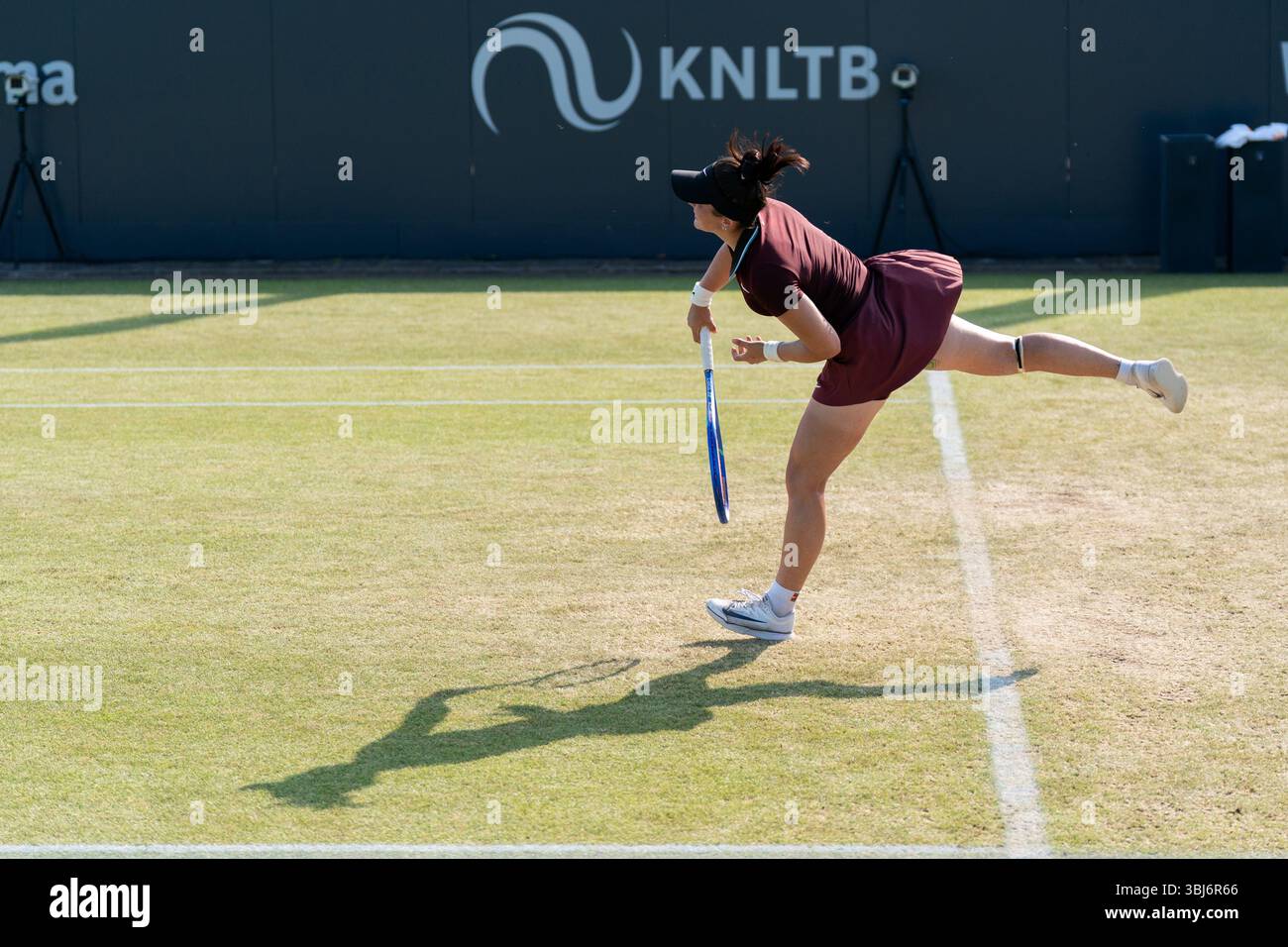 ROSMALEN, NETHERLANDS - JUNE 13: Bianca Andreescu of Canada during the ...