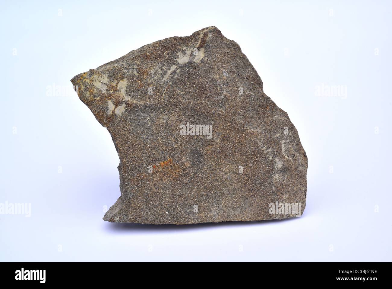 Sandstone, clastic sedimentary rock. This sample comes from Spain Stock ...