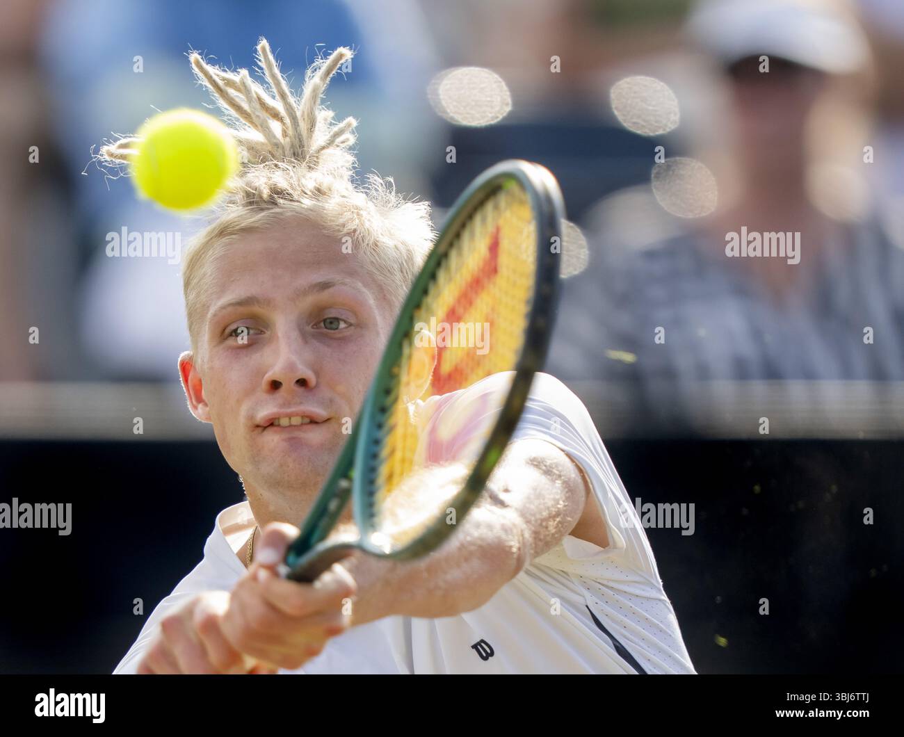 DEN BOSCH - Mark Lajal (EST) in his match against Zizou Bergs (BEL ...