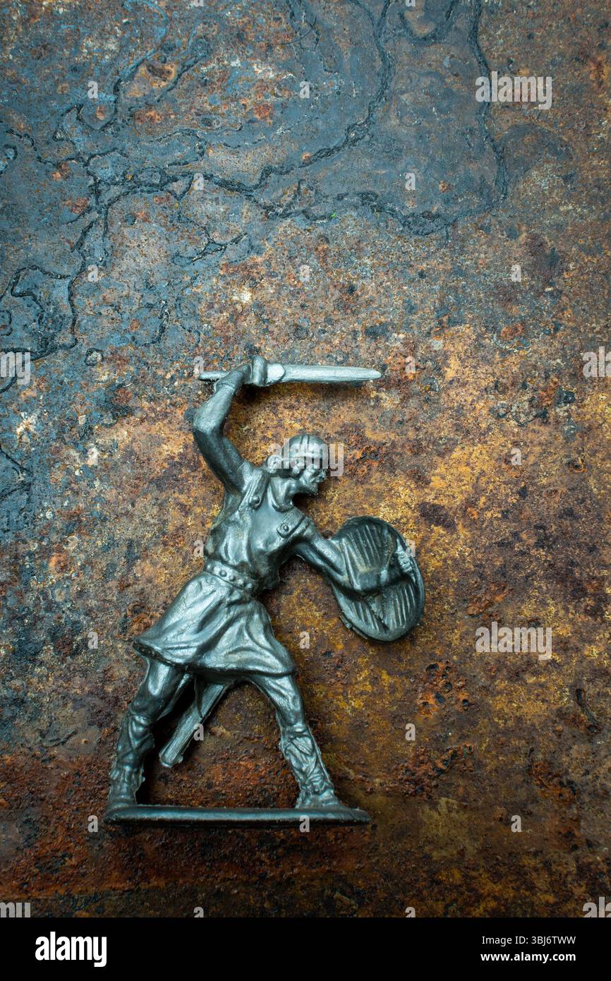 Detailed warrior figure stands hi-res stock photography and images - Alamy