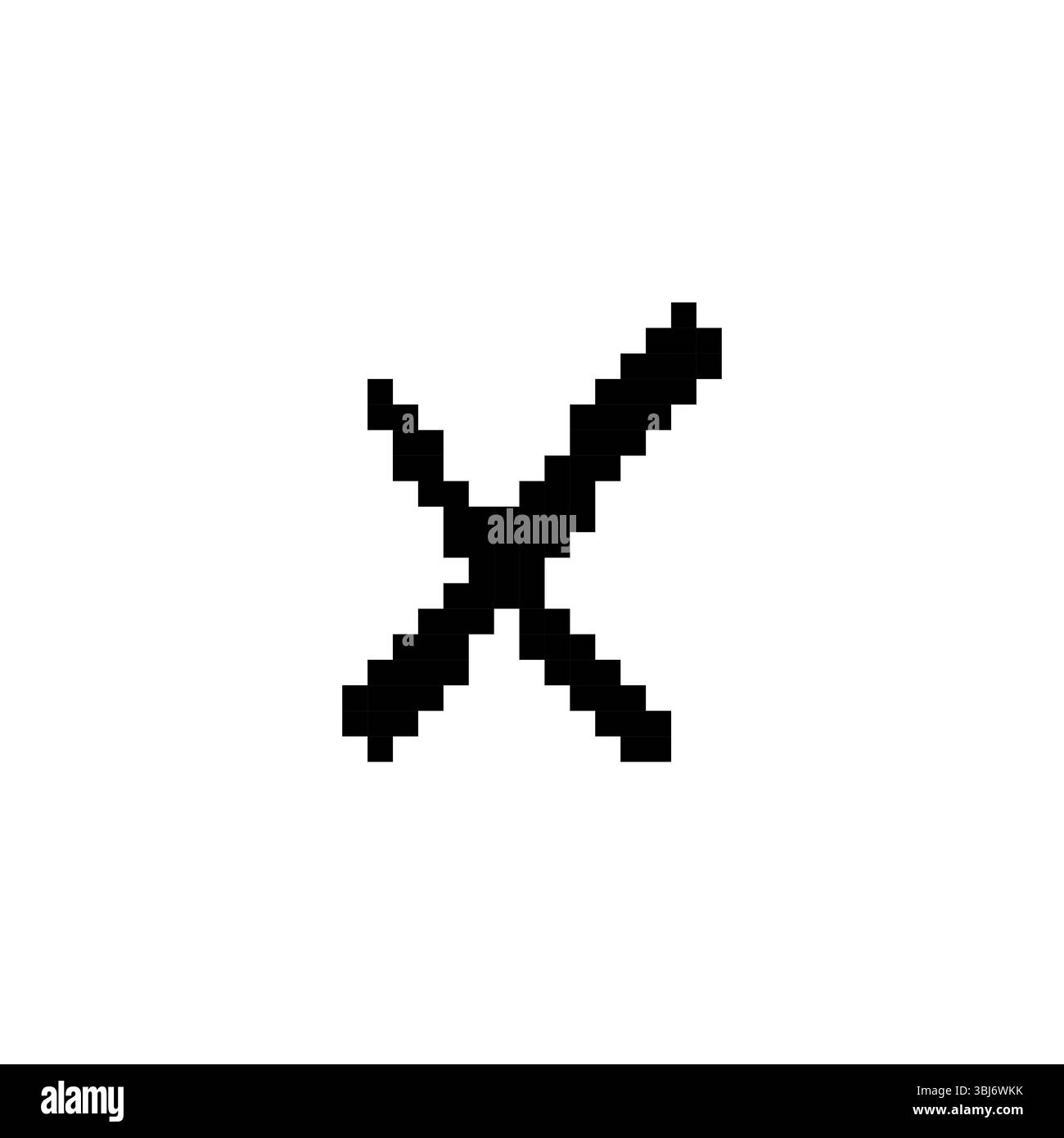 Mosaic pixel cross icon in retro pixelated style Stock Vector Image ...