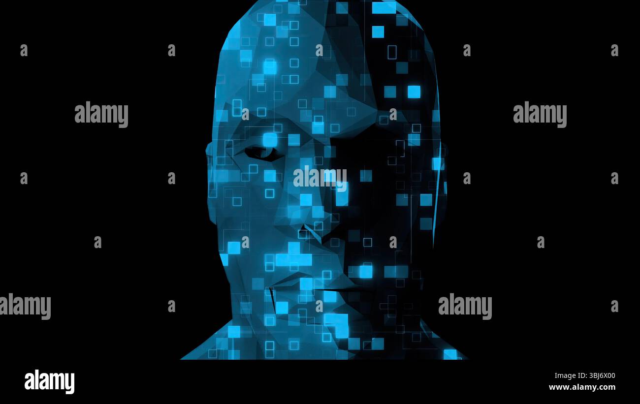 Animation blue human brain spinning hi-res stock photography and images ...