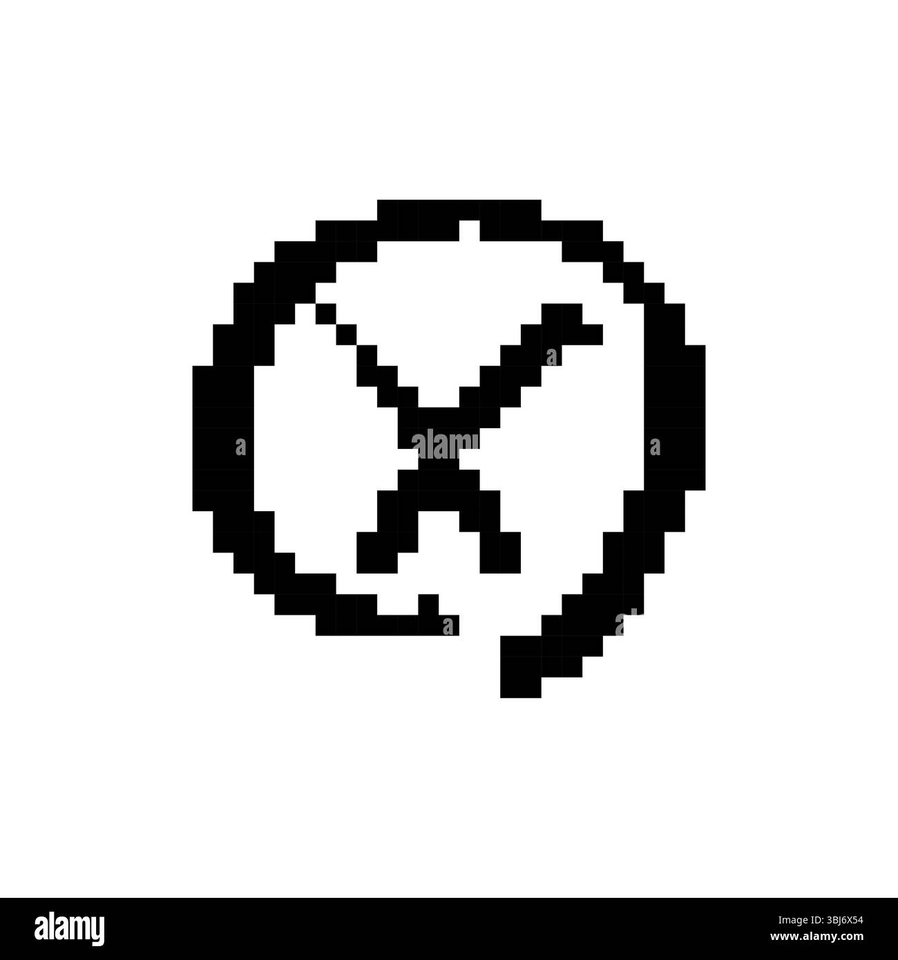 Mosaic pixel art icon of cross with a bold and retro pixelated design ...