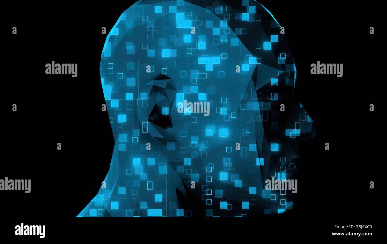 Digital human head. Computer generated 3d render Stock Photo - Alamy