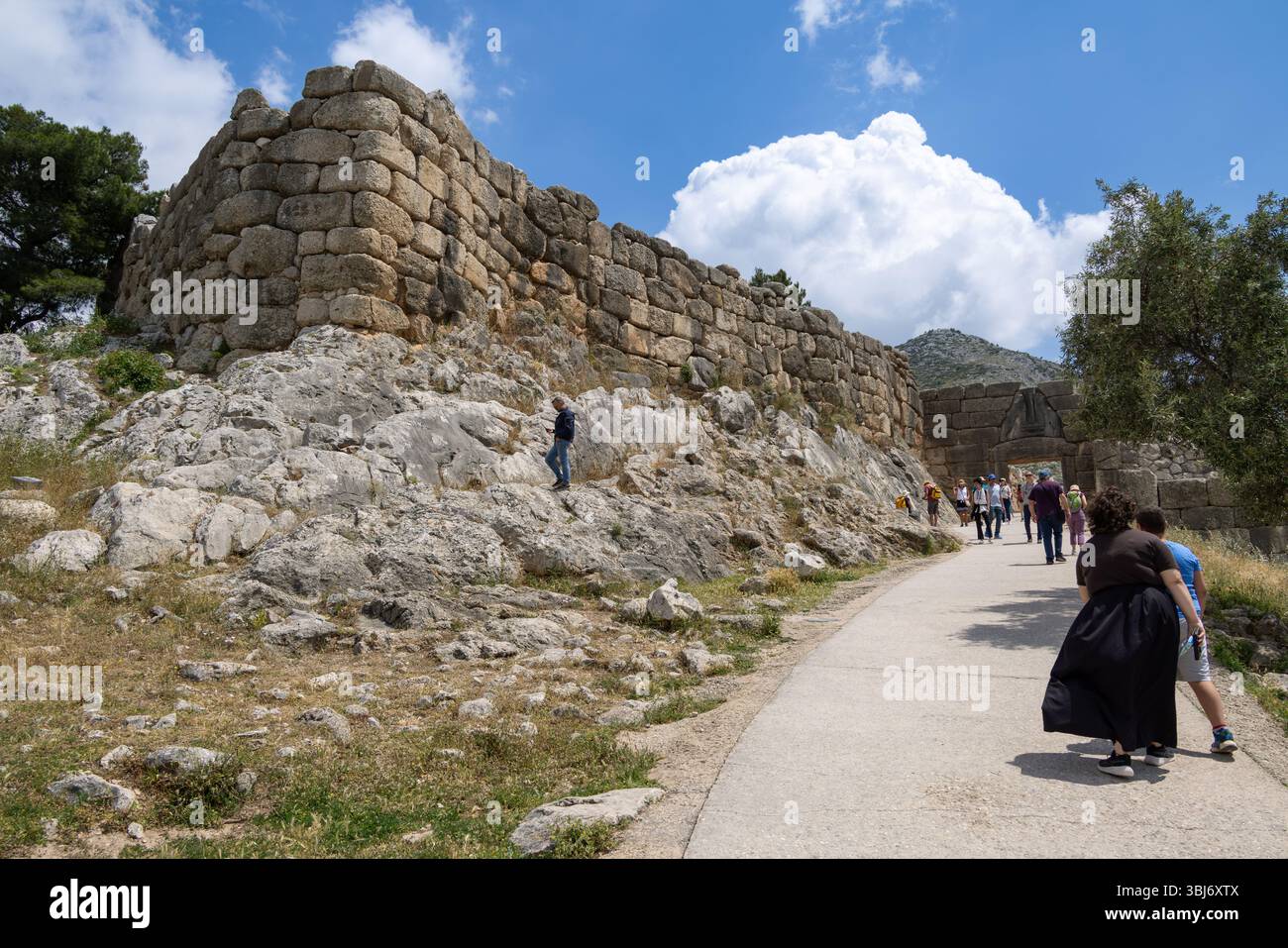 The city of legendary Mycenae. The Lion Gate. Built in 1250 BC, it is ...