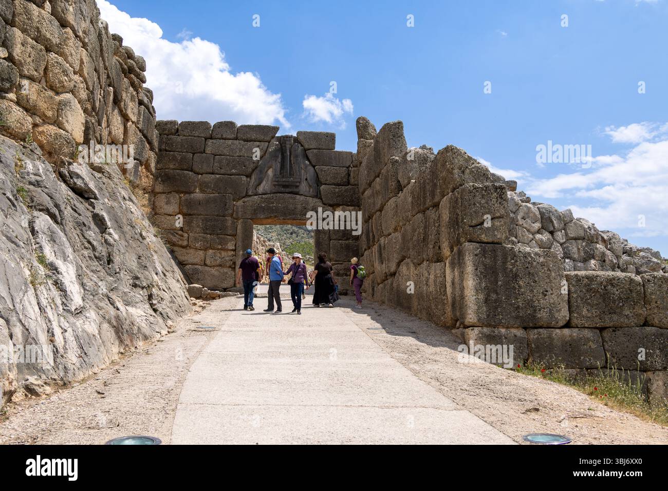 The city of legendary Mycenae. The Lion Gate. Built in 1250 BC, it is ...