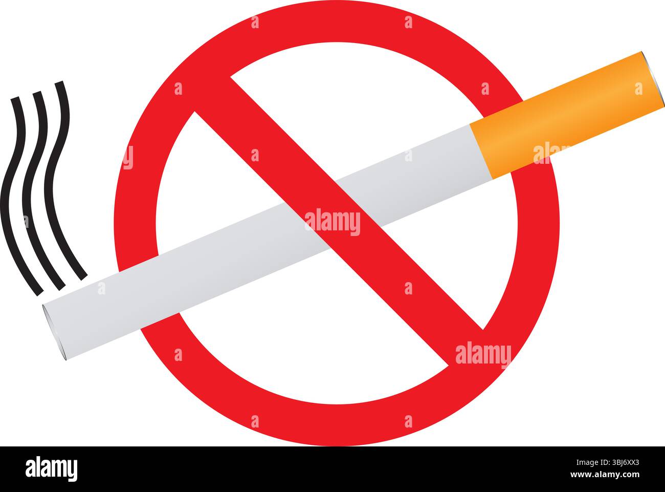 Non smoking ban Stock Vector Images - Alamy