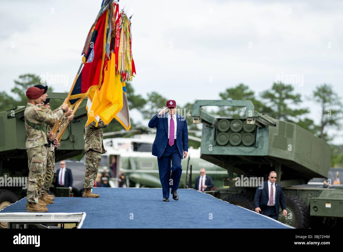 Fort Bragg, North Carolina, USA. 10th June, 2025. President Donald ...