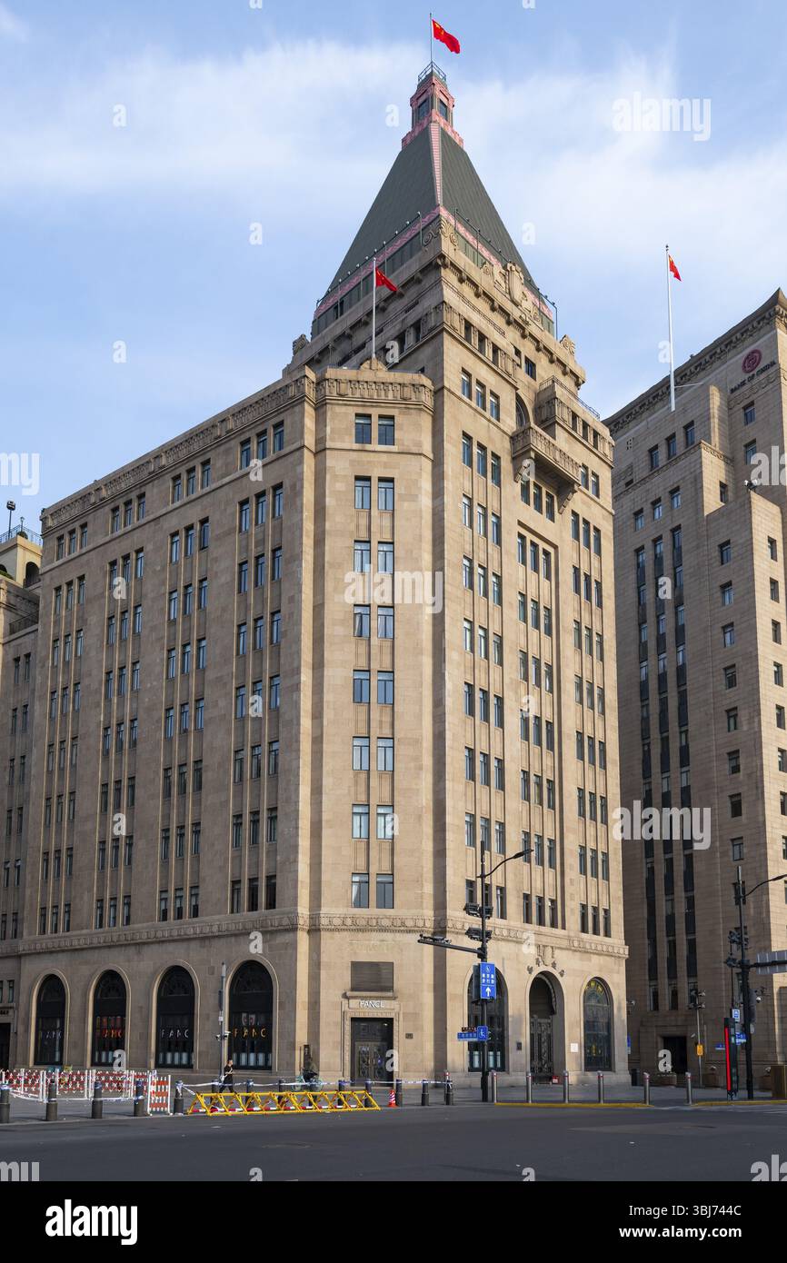 Sassoon House, Peace Hotel, Bund, Waitan, Shanghai, People's Republic of China Stock Photo - Alamy