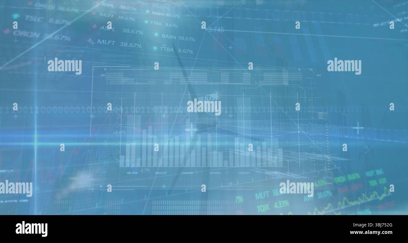 Trading interface showing price chart hi-res stock photography and ...