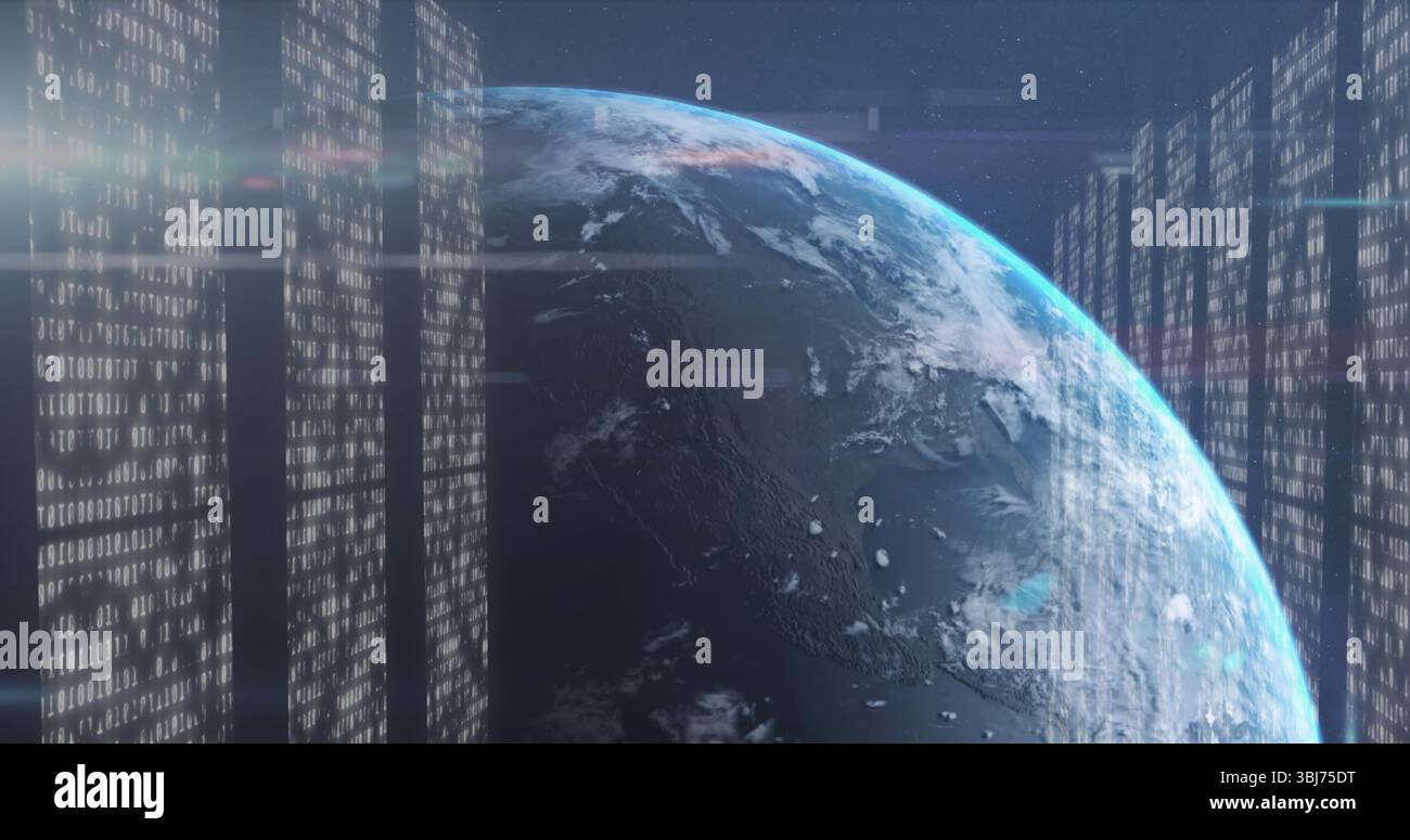 Rotating earth globe floating in hi-res stock photography and images - Alamy