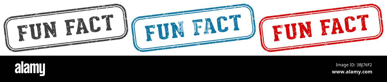 fun fact stamp. fun fact stamp set on white background Stock Vector ...