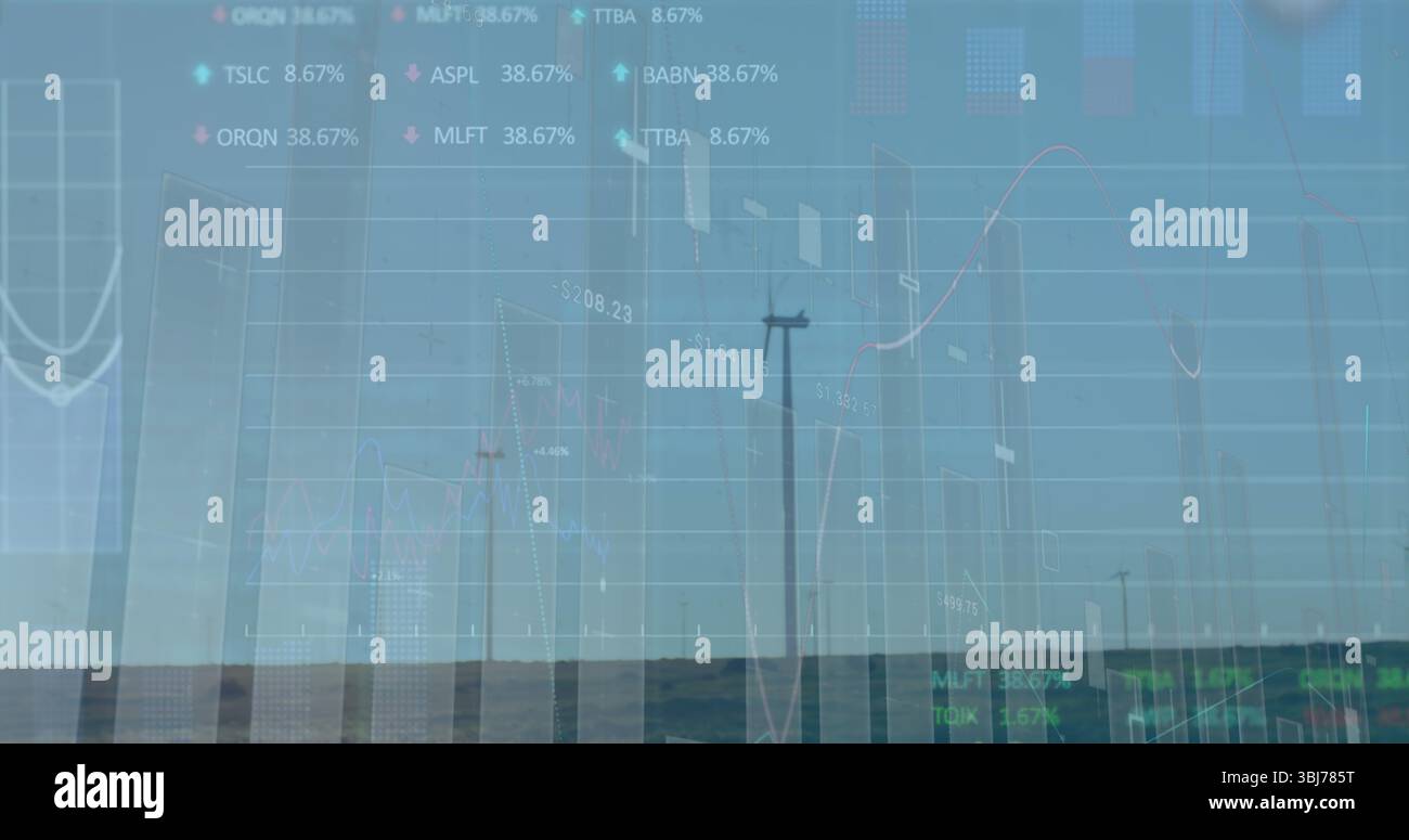 Displaying flat financial data overlay hi-res stock photography and ...