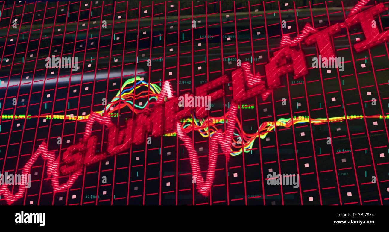 Graph red data points overlaying hi-res stock photography and images - Alamy
