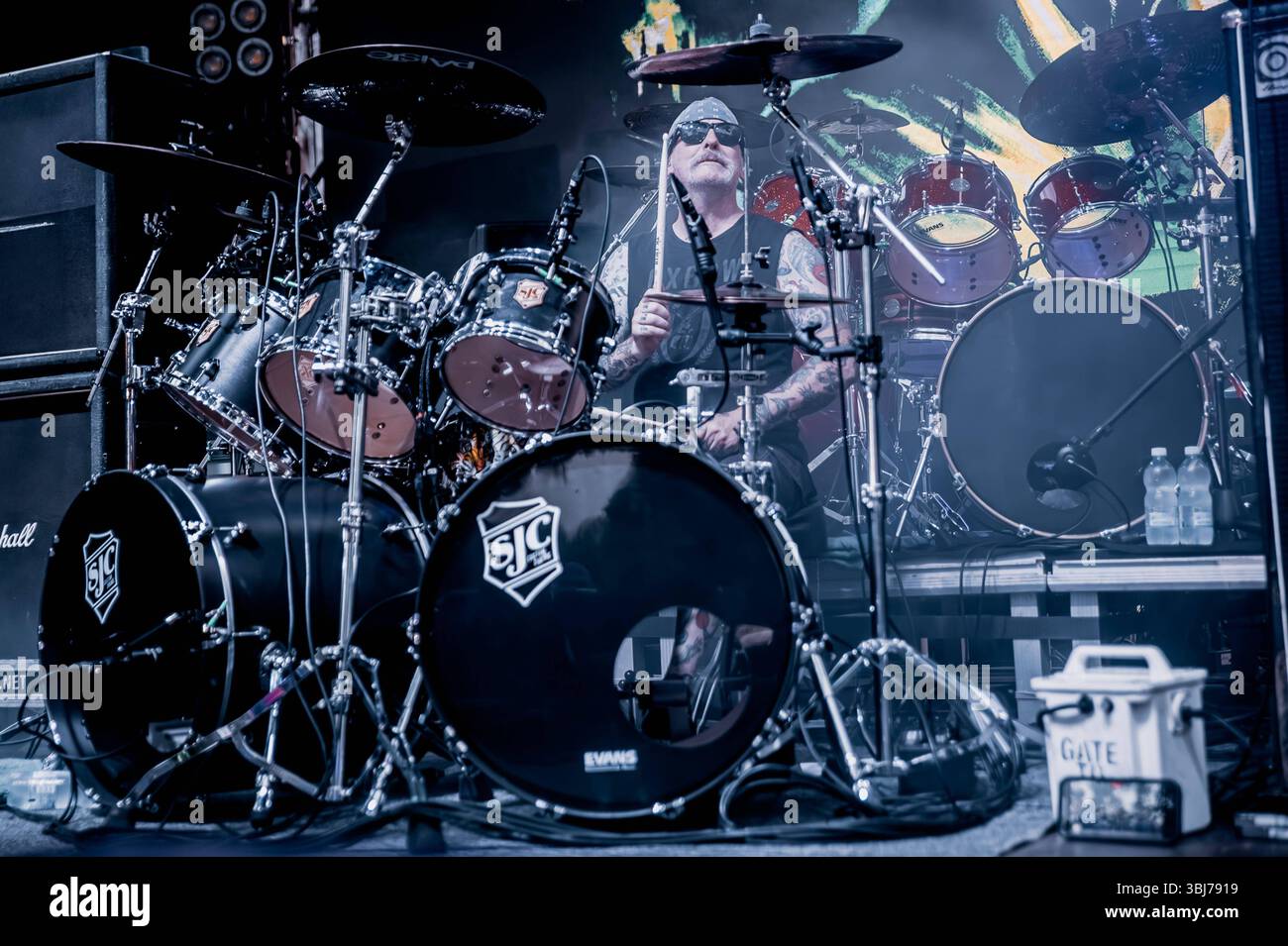 Music Concert - MUNICIPAL WASTE - TOUR 2025 Dave Witte play the drum ...