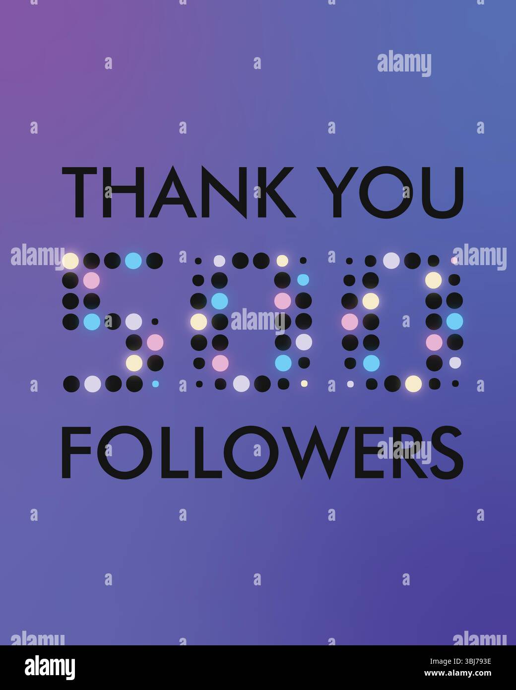 Thank you 500 followers rectangular banner Stock Vector Image & Art - Alamy