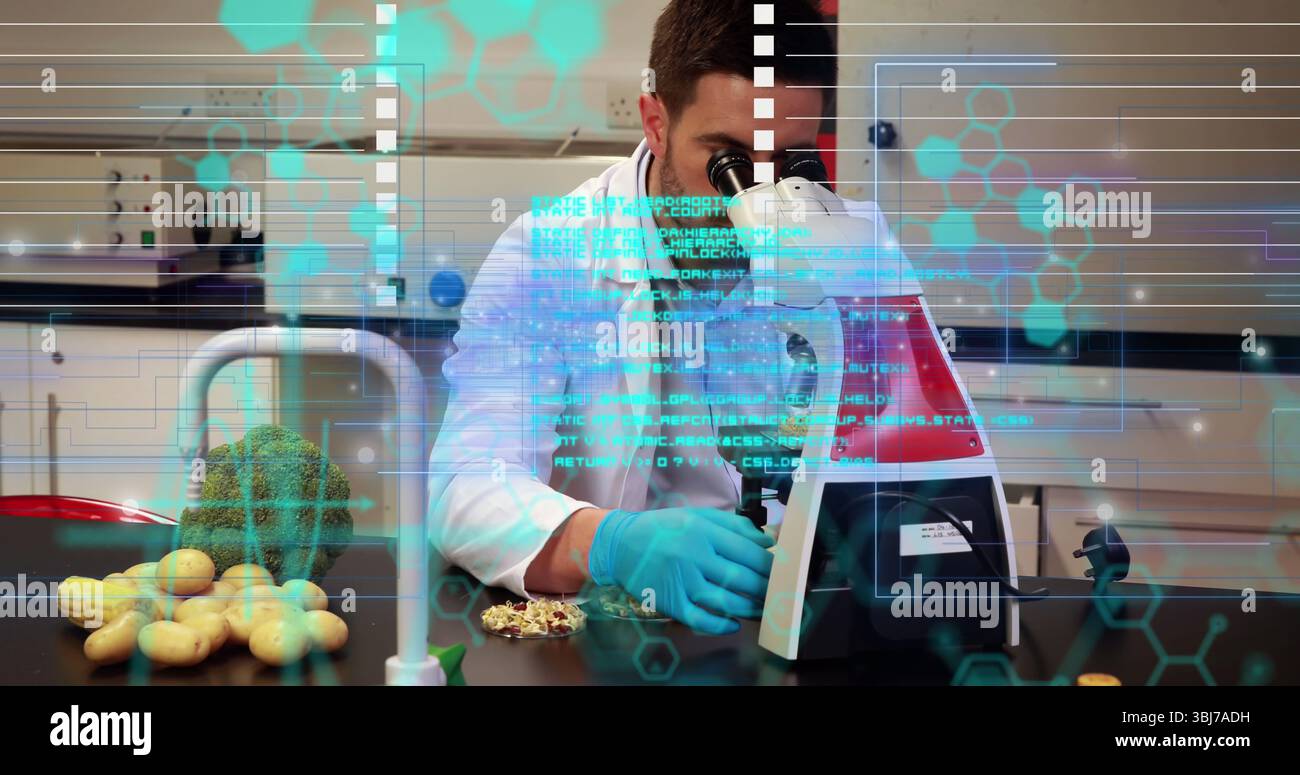 Peering through microscope hi-res stock photography and images - Alamy