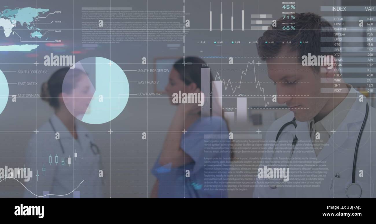 Female doctor walking male charts hi-res stock photography and images ...
