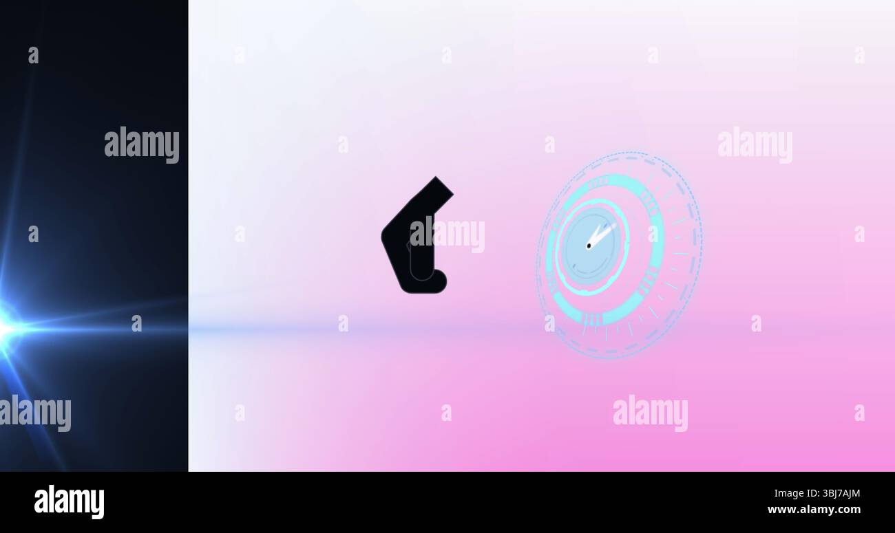 Stylized graphic featuring concentric hi-res stock photography and ...