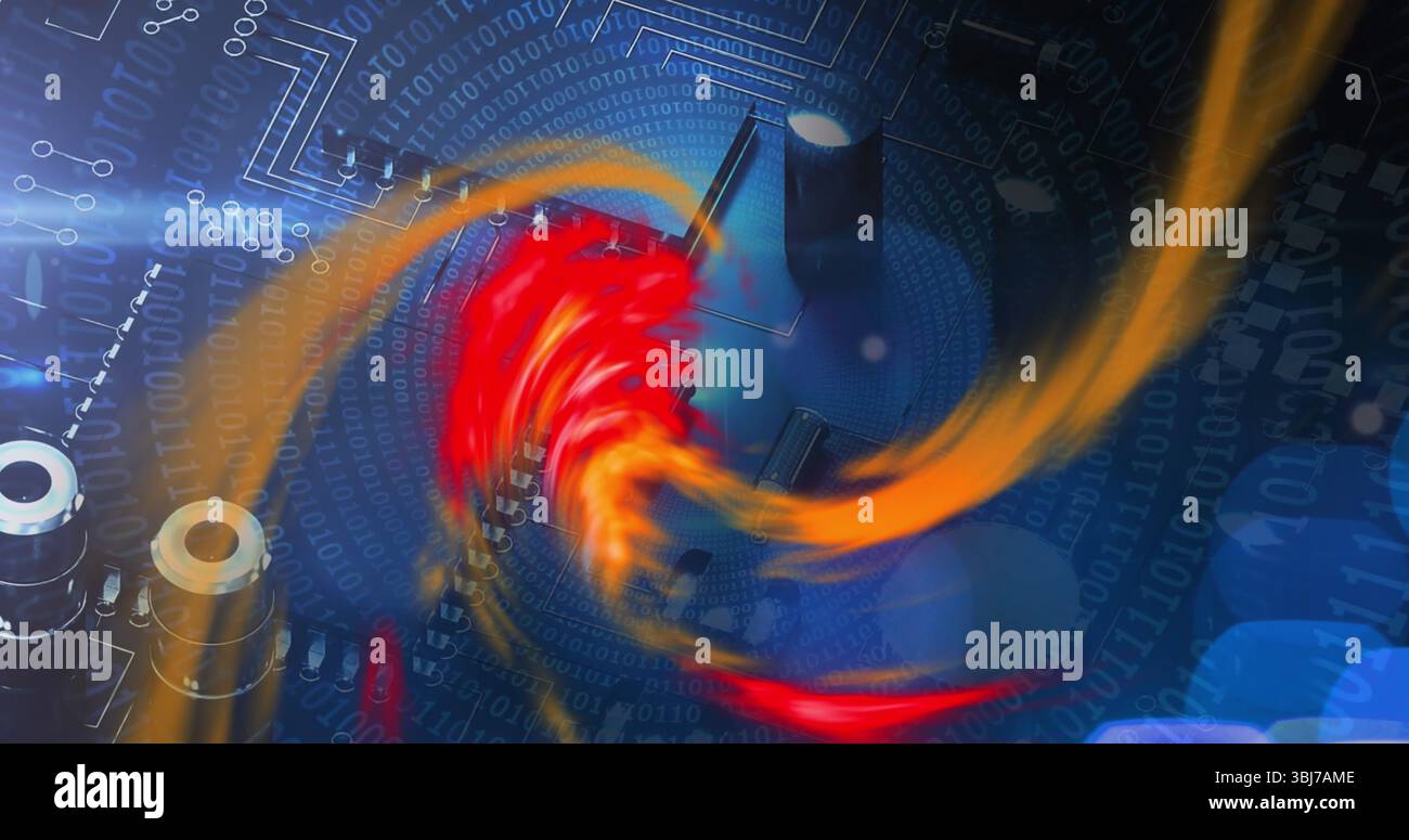 Circuitry binary code hi-res stock photography and images - Alamy