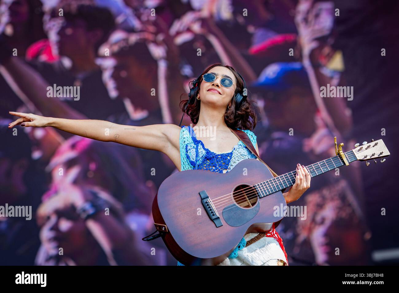 Porto, Portugal. 13th June, 2025. The singer of ANAVIT'RIA, Ana Caetano ...