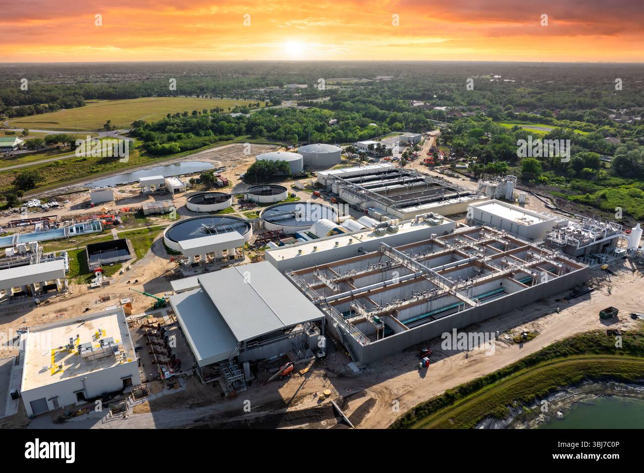 Water treatment facility for processing and purification of water from ...