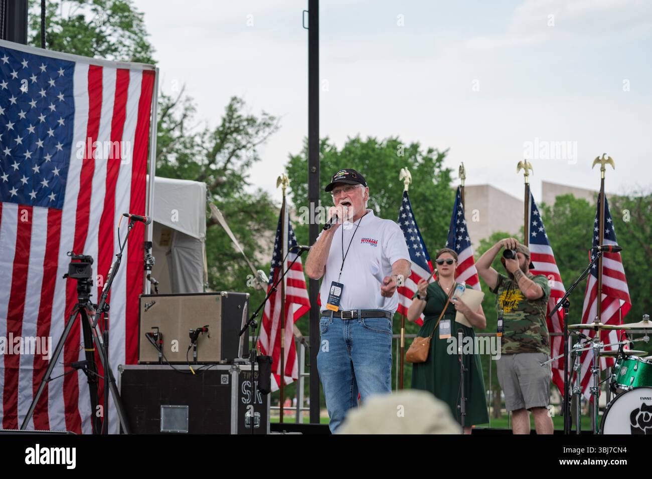 Unite For Veterans Protest Stock Photo - Alamy