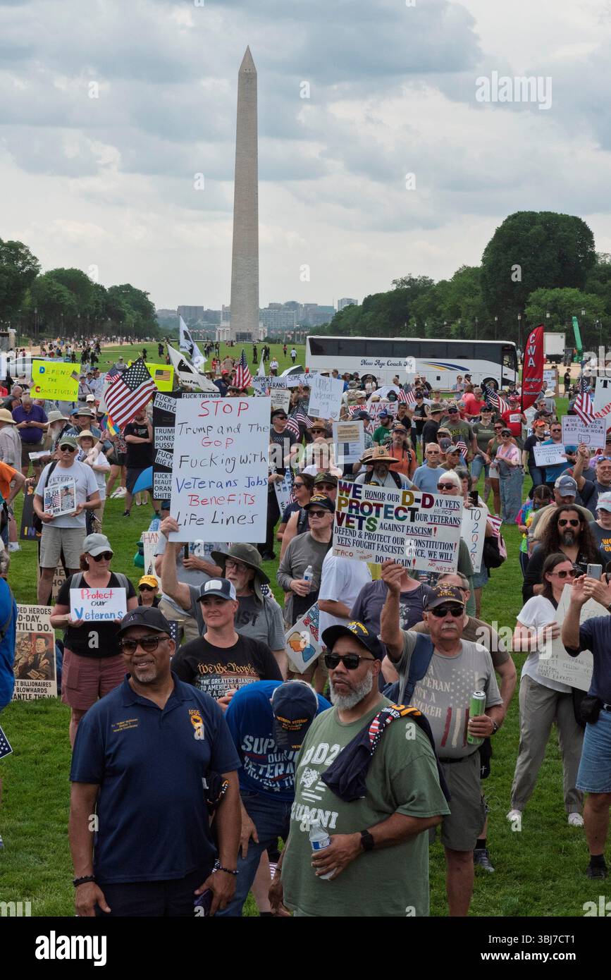 Unite For Veterans Protest Stock Photo - Alamy