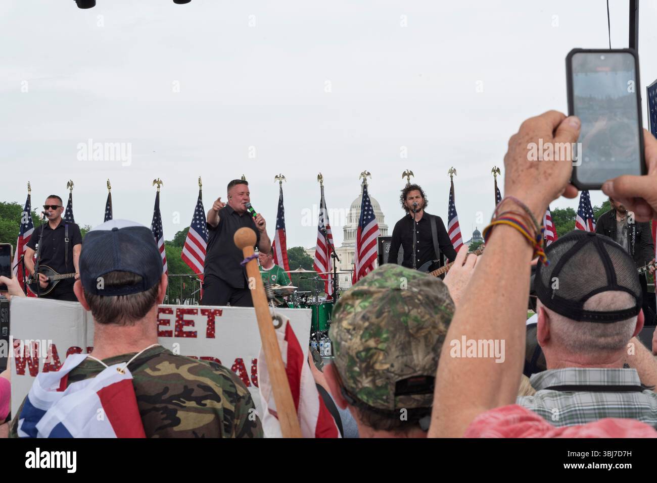 Unite For Veterans Protest Stock Photo - Alamy