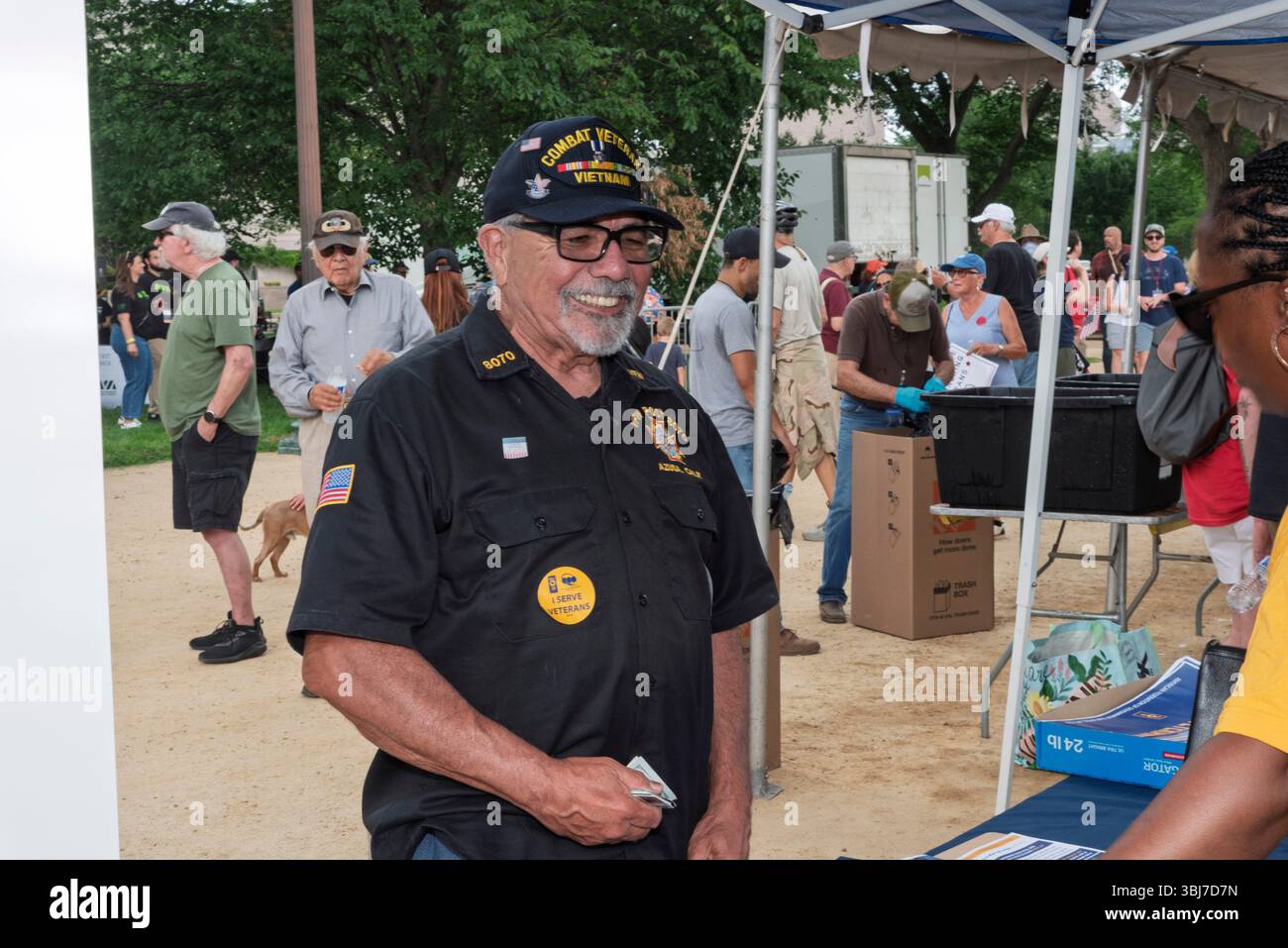 Unite For Veterans Protest Stock Photo - Alamy