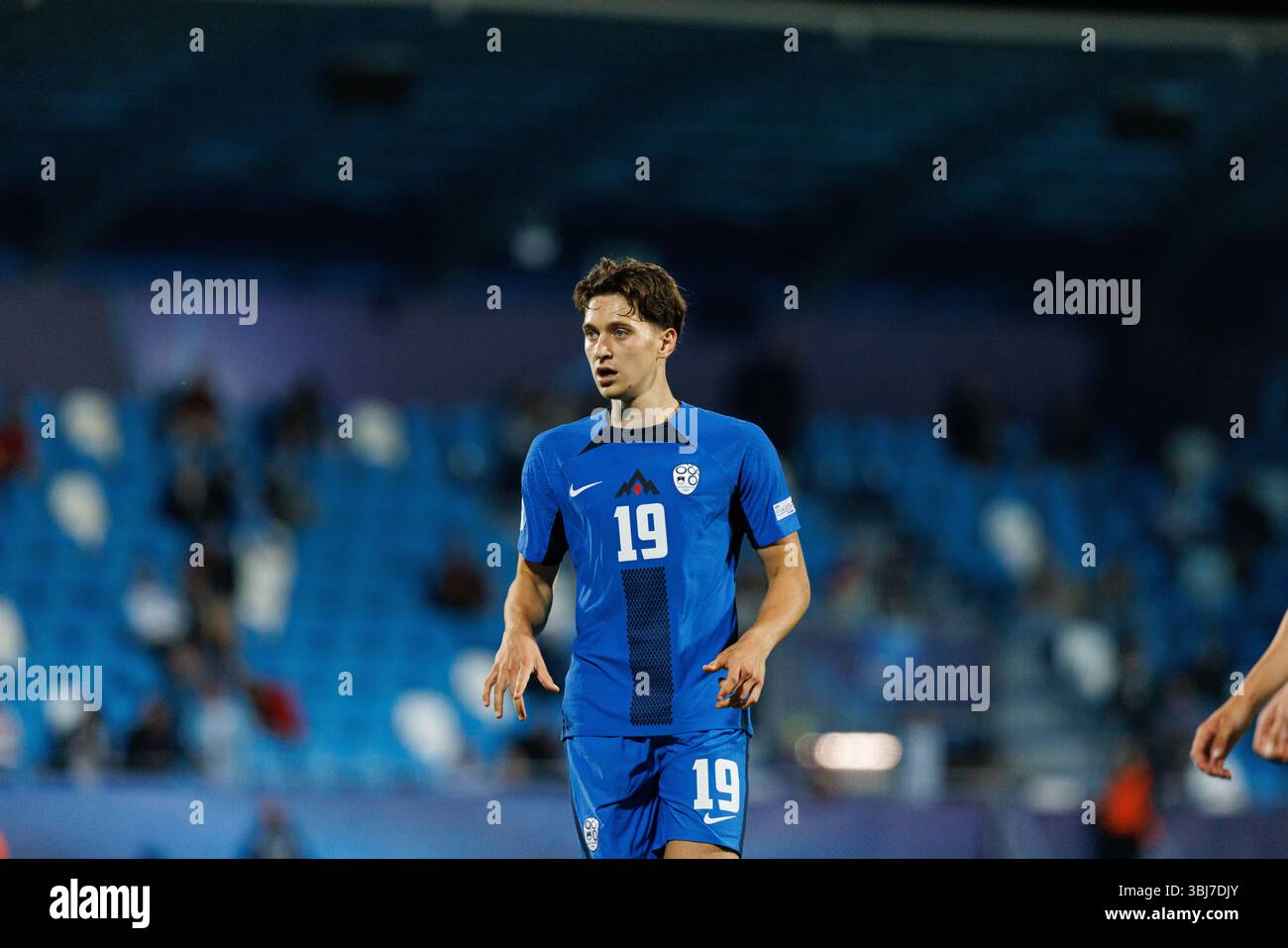 Enrick Ostrc seen during UEFA Euro U-21 2025 game between national ...
