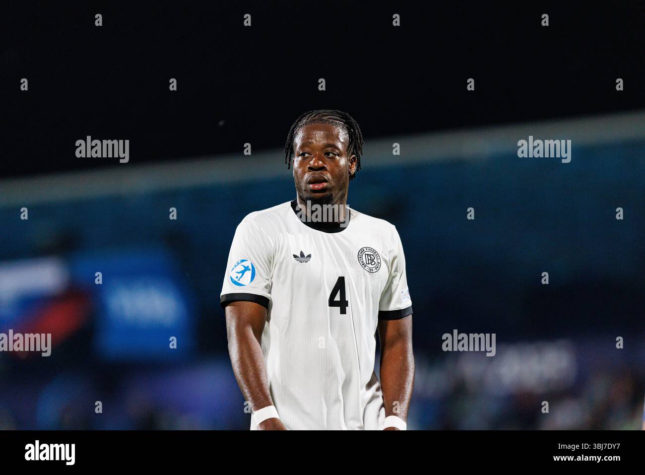 Bright Arrey-Mbi seen during UEFA Euro U-21 2025 game between national ...