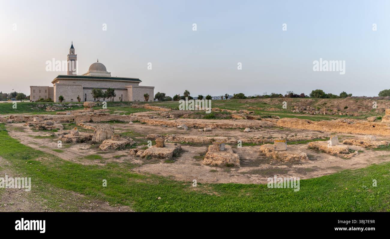 A picture of the Anas Ibn Malek Mosque and the Odeon Theatre at the ...