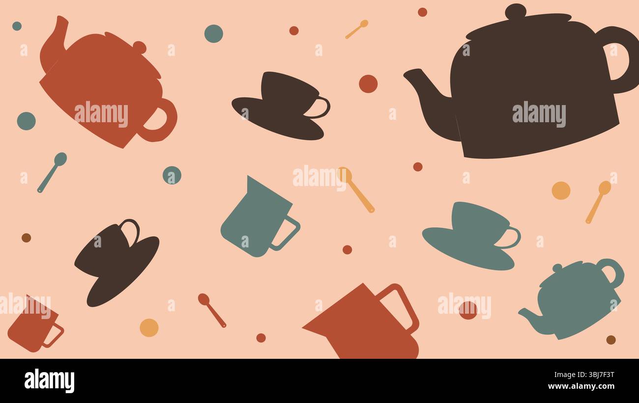 Soft color coffee art Stock Vector Images - Alamy