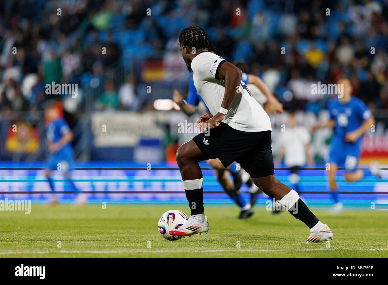 Bright Arrey-Mbi seen during UEFA Euro U-21 2025 game between national ...