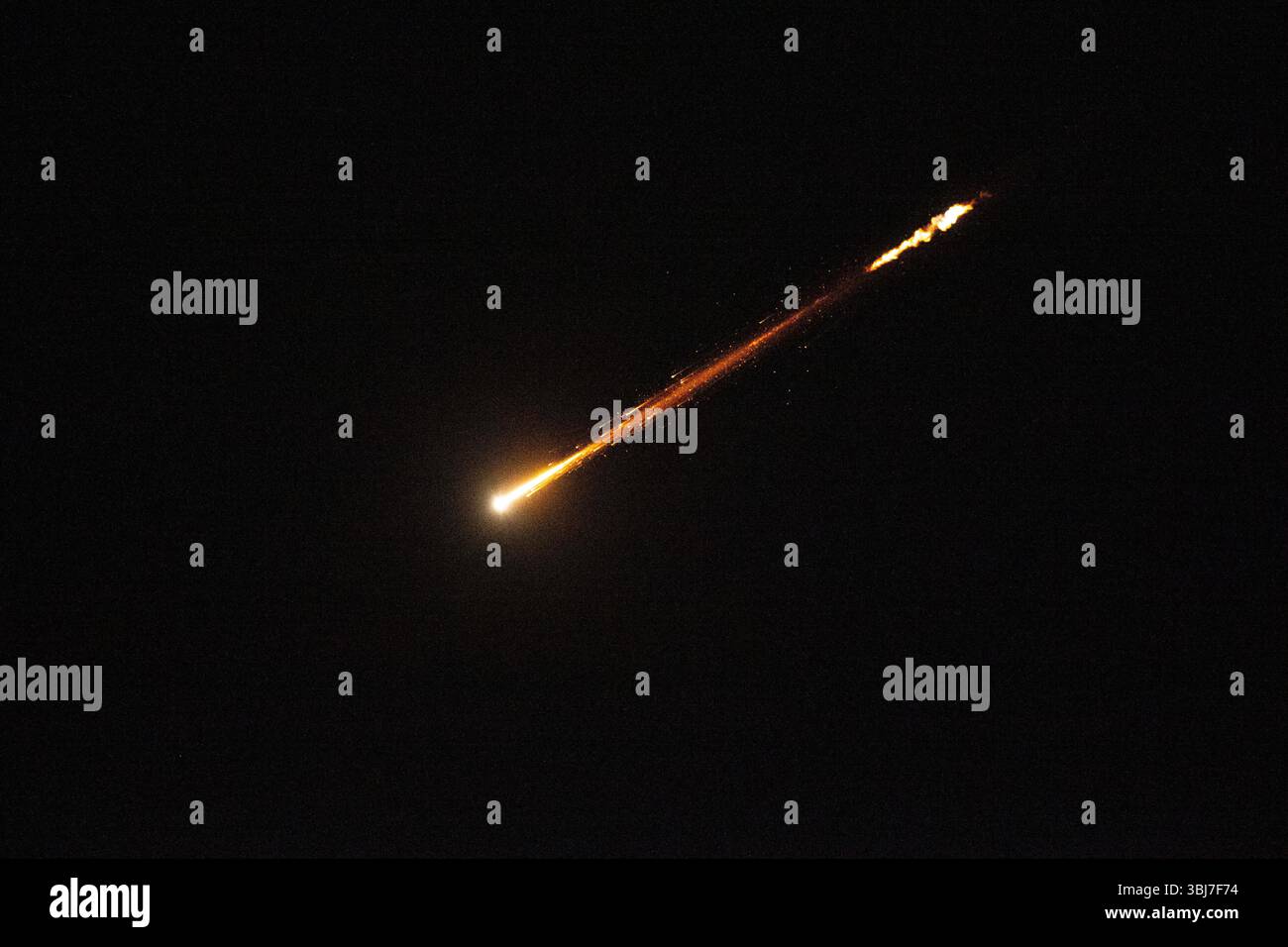 Jerusalem. 13th June, 2025. Bright Traces are seen over Jerusalem ...