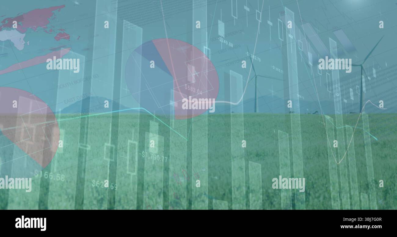 Overlaying translucent bar charts, line graphs and numeric labels over ...