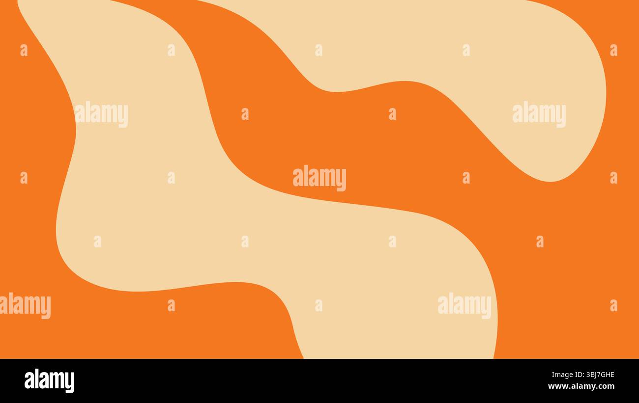 Background orange waves Stock Vector Images - Alamy