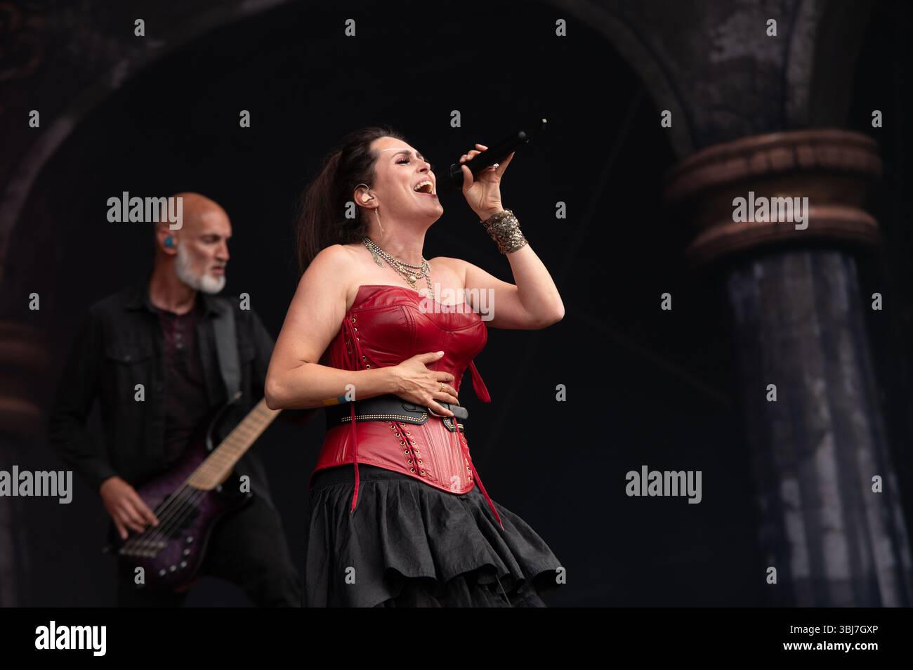Donington, England. 13th June 2025. Within Temptation perform live at ...