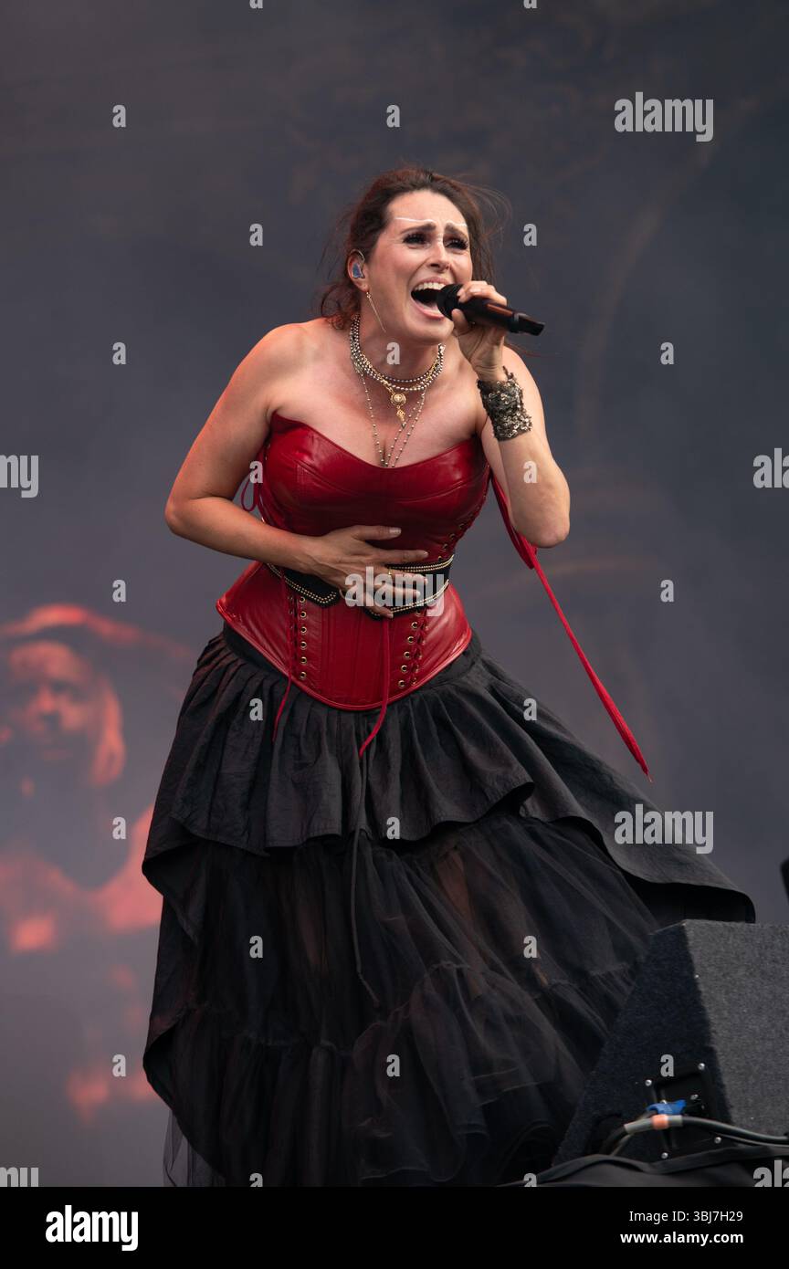 Donington, England. 13th June 2025. Within Temptation perform live at ...
